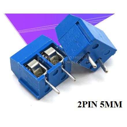 Jual Terminal Blok Pcb Block Kf P Mm Konektor Terminal Screw Biru Kota Surabaya Bm