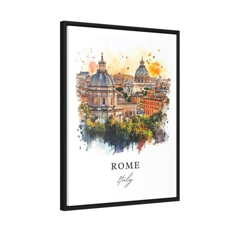 Rome Italy Wall Art Rome Italy Print Rome Watercolor Art Rome