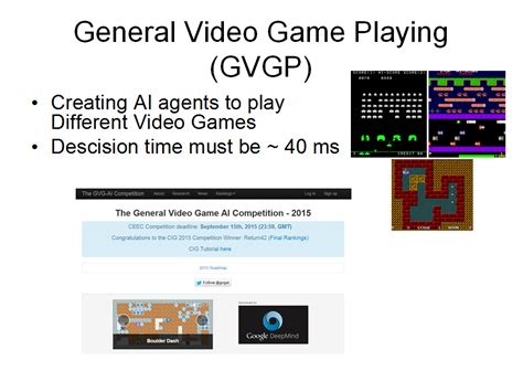 Video Game Description Language Vgdl And General Video Game Playing Framework Gvg Ai Ahmed