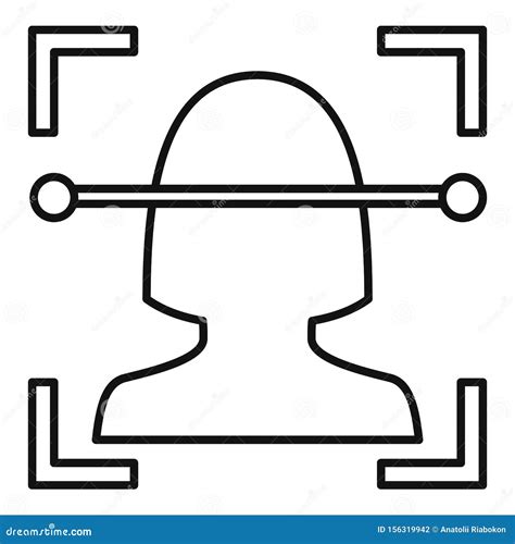 Eye Laser Face Detect And Face Biometrics Icons Set Eye Drops Sign Vector