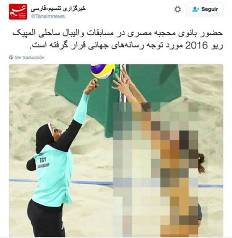 This Photo Of An Olympic Athlete In A Bikini Being Censored By Iranian