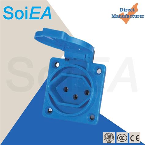 Plc Industrial Standard Grounding Electrical Plug And Socket And Plug For Industry Enclosure