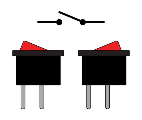 Electrical Switch And Symbol Rocker Switch 25747541 Vector Art At Vecteezy