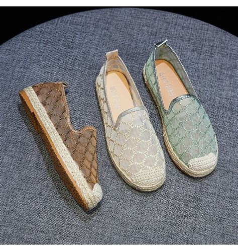 여성 단화 통굽 페니 스웨이드 로퍼 플랫 슈즈 핫 슬립 온 에스파드리유 레이스 메쉬 뮬 티몬