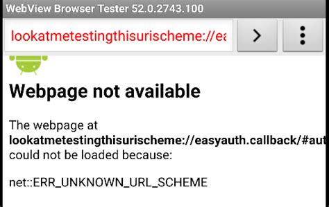 Azure Authentication Does Not Redirect Back To My Android App In