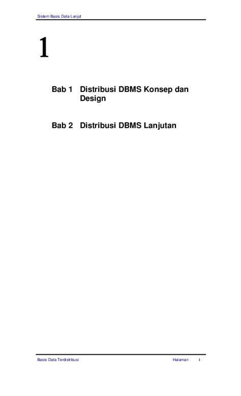 Pdf Sistem Basis Data Lanjut