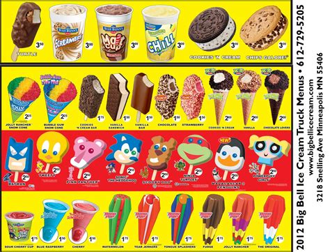 Atlanta Ice Cream Truck Menu Artofit