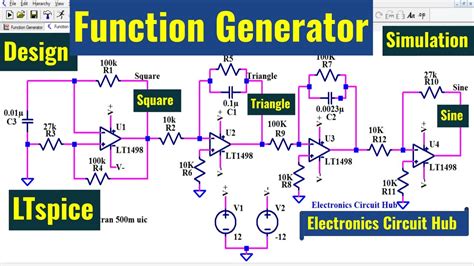 on video sawtooth wave generator ramp generator ltspice simulation