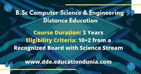 B Sc Computer Science Engineering Distance Education Admission