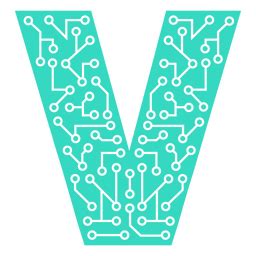 Diseño Png Y Svg De La Letra V Está Formada Por Circuitos Para Camisetas