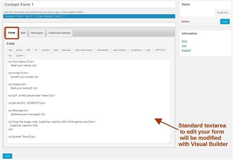 Visual Builder For Contact Form 7