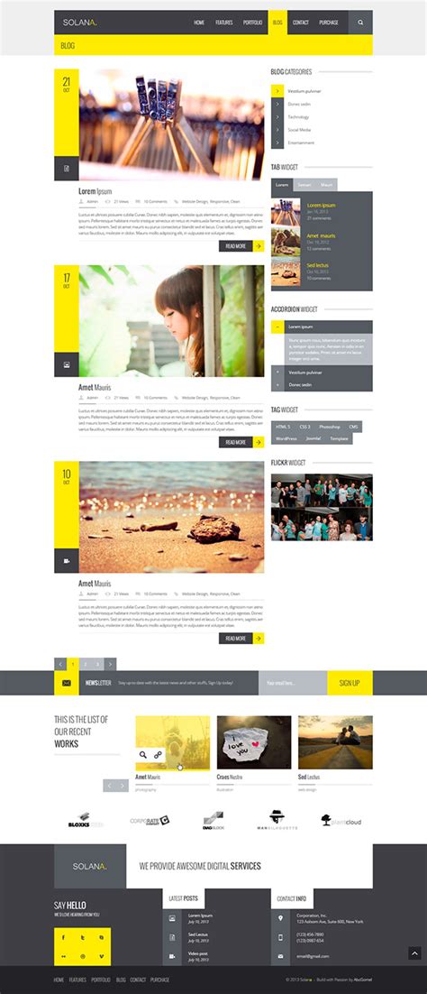 solana multipurpose psd template on behance