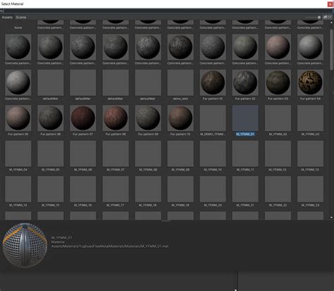 Material Miniatures Not Showing In Inspector Select Material Window Questions And Answers