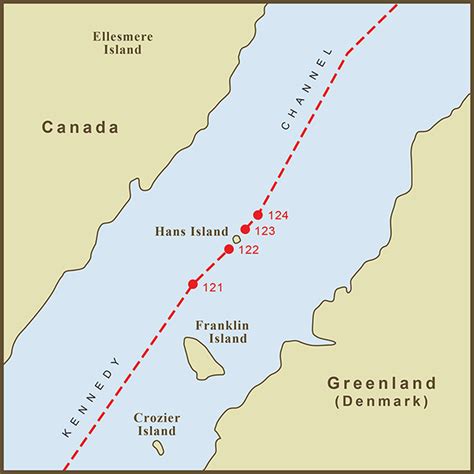 Map Of Hans Island
