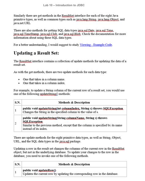 Solved Statement Purpose Example Program To Demonstrate Jdbc