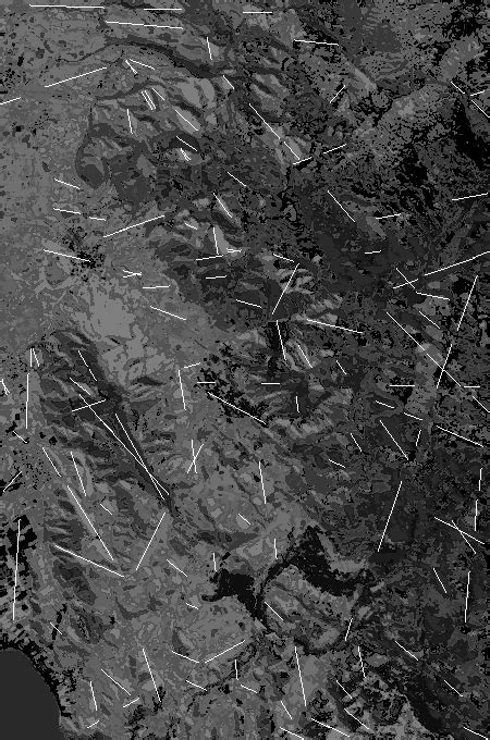 Automatic Lineament Detection Super Imposed On The Classification Result Download High