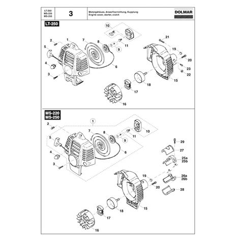 Dolmar Spare Parts For Grass Trimmer MS