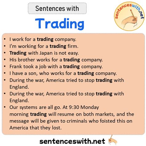 Sentences With Trading Sentences About Trading Sentenceswith Net