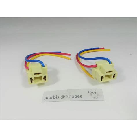 H4 Socket Head Lamp Socket 3 Pin 2 Piece Shopee Malaysia