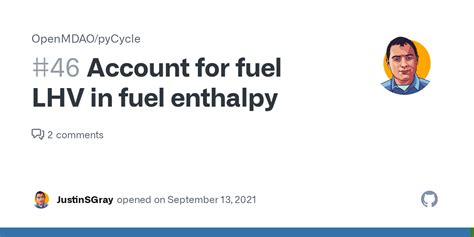 account for fuel lhv in fuel enthalpy · issue 46 · openmdao pycycle · github