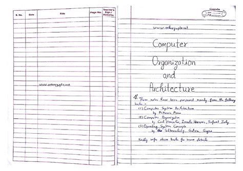 Computer Architecture GATE Btech Studocu