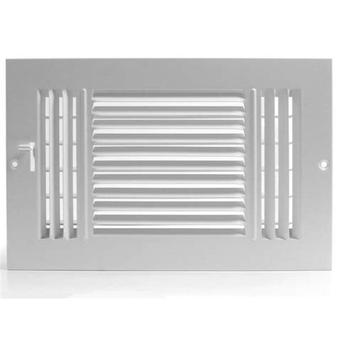 8 X 6 3 Way Air Supply Grille Duct Cover And Diffuser Flat Stamped