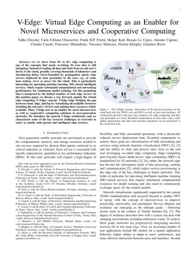 V Edge Virtual Edge Computing As An Enabler For Novel Microservices And Cooperative Computing