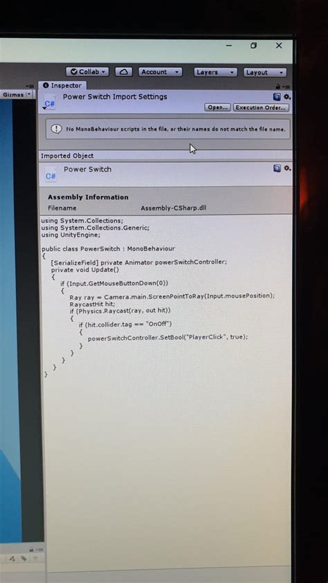 I Get A No Monobehaviour Scripts In The File Or Their Names Do Not Match Their File Name