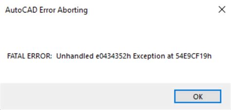Fatal Error When Opening Or Saving A Dwg In Onedrive In Autocad