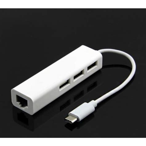 Type C Usb C To Rj Gigabit Ethernet Lan Adapter Port Usb Hub Lazada Ph