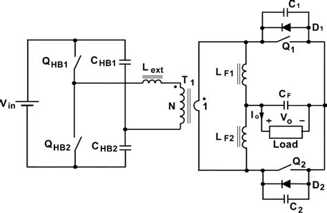 Simplified Circuit Diagram Of The New Resonant Converter [3] [4] Download Scientific Diagram