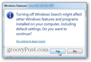 How To Disable Windows Search