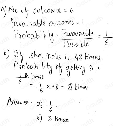 Solved 4 Emily Has A Fair Number Cube Where The Faces Are Labeled 1