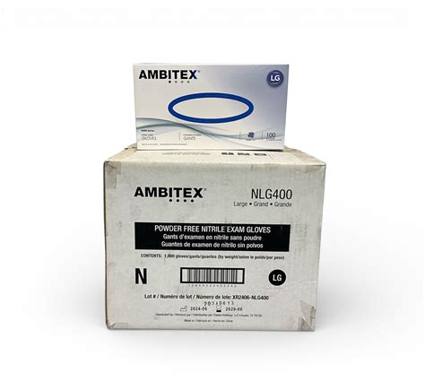 Ambitex Nitrile Powder Free Exam Gloves Blue Aiden Health