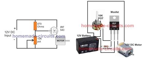3 Simple DC Motor Speed Controller Circuits Explained