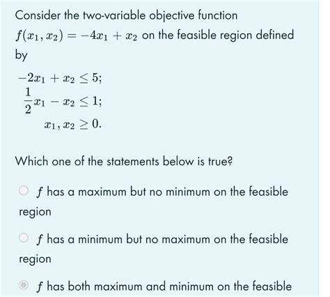 solved consider the two variable objective function f 21