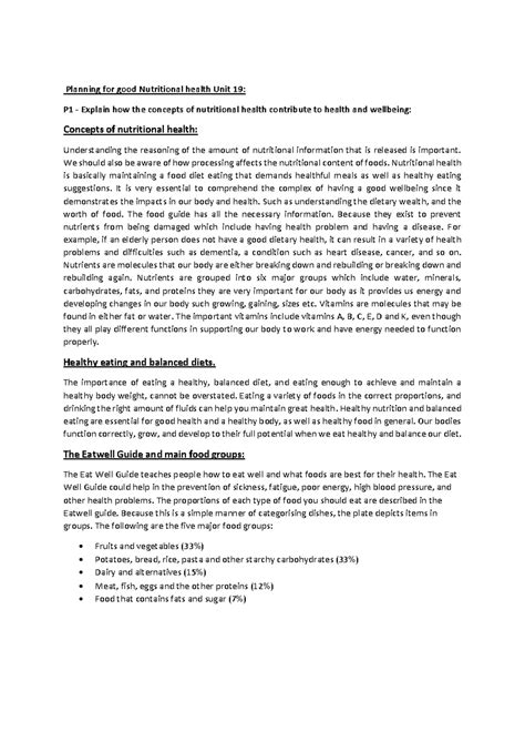 Unit 19 Assignment Task 1 19092214 Unit 19 Assignment Planning For