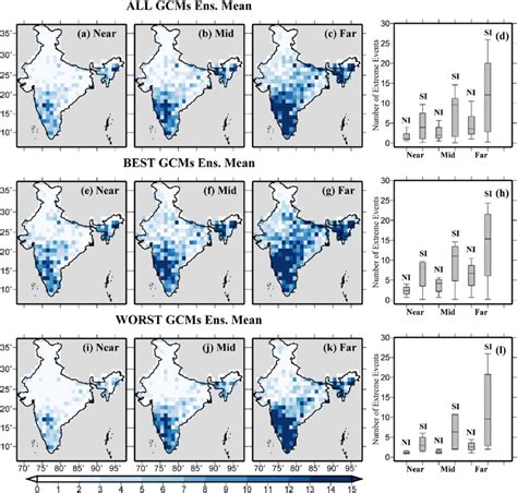 A C Multimodel Ensemble Mean Frequency Of Extreme Precipitation