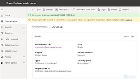 Enable Administration Mode From Power Platform Admin Center Microsoft