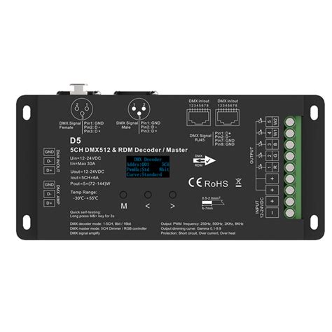 Dmx Controller Voor Rgbw En Rgbww Led Strips Kopen Bestel Via 123ledstrips