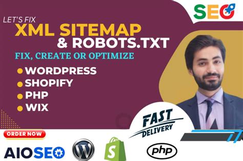 Fix And Optimize Xml Sitemaps And Robots Txt For Wordpress Shopify Php