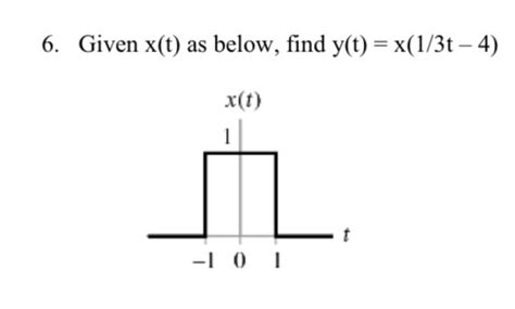 Solved Given X T As Below Find Y T X 13t 4 Chegg Com