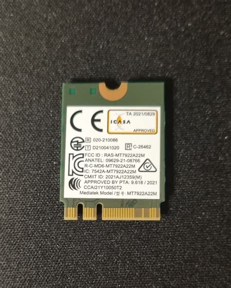 Karta Wifi Mediatek Wi Fi 6e Mt7922 Rz616 160mhz Orzechowo Kup Teraz Na Allegro Lokalnie