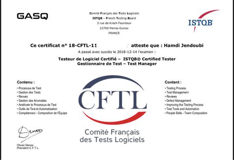 Hamdi Jendoubi On Linkedin Successfully Achieved “istqb Advanced