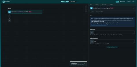 Workato Connectors Workday Scheduled Report Using Wql Trigger Workato Docs