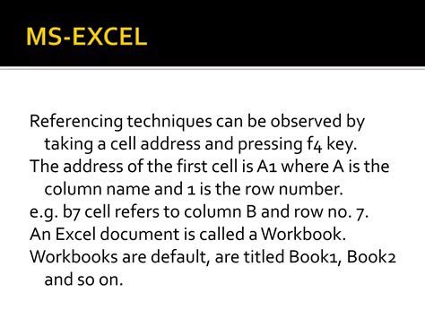 Ms Excel Ppt Pptx