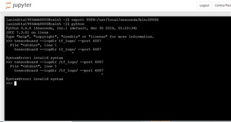 Tensor Flow Command Not Working Cloudxlab Discussions