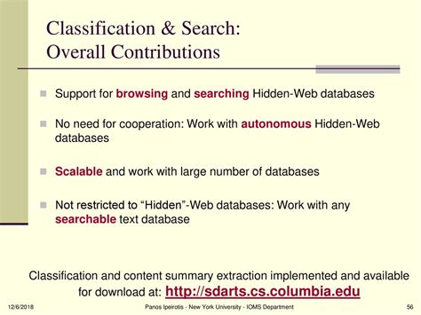 Classifying And Searching Hidden Web Text Databases Ppt Download