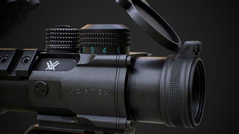 3d Model Vortex Spitfire 3x Scope Vr Ar Low Poly Cgtrader