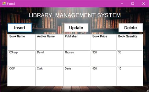 GitHub MasabBinZia Library Management System Windows Form Project Bulid With C A